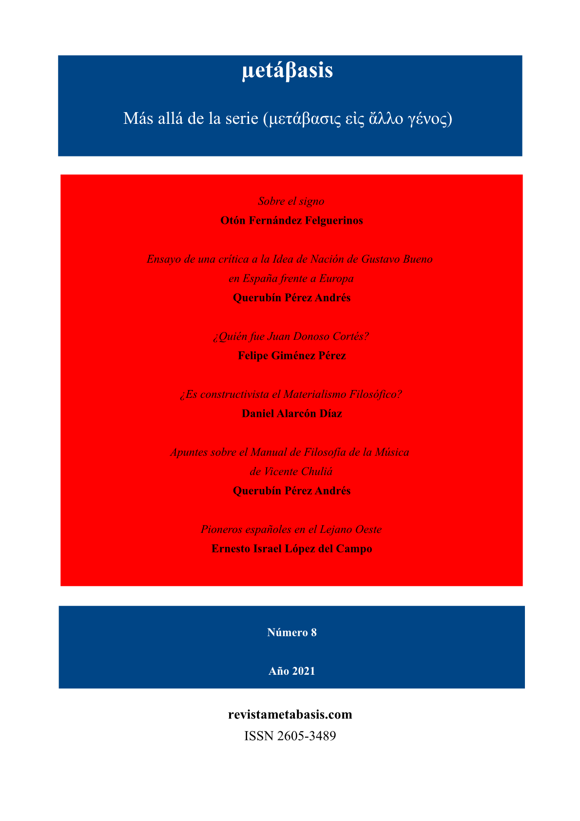 Metábasis. Número 8 (2021) – Revista Metábasis