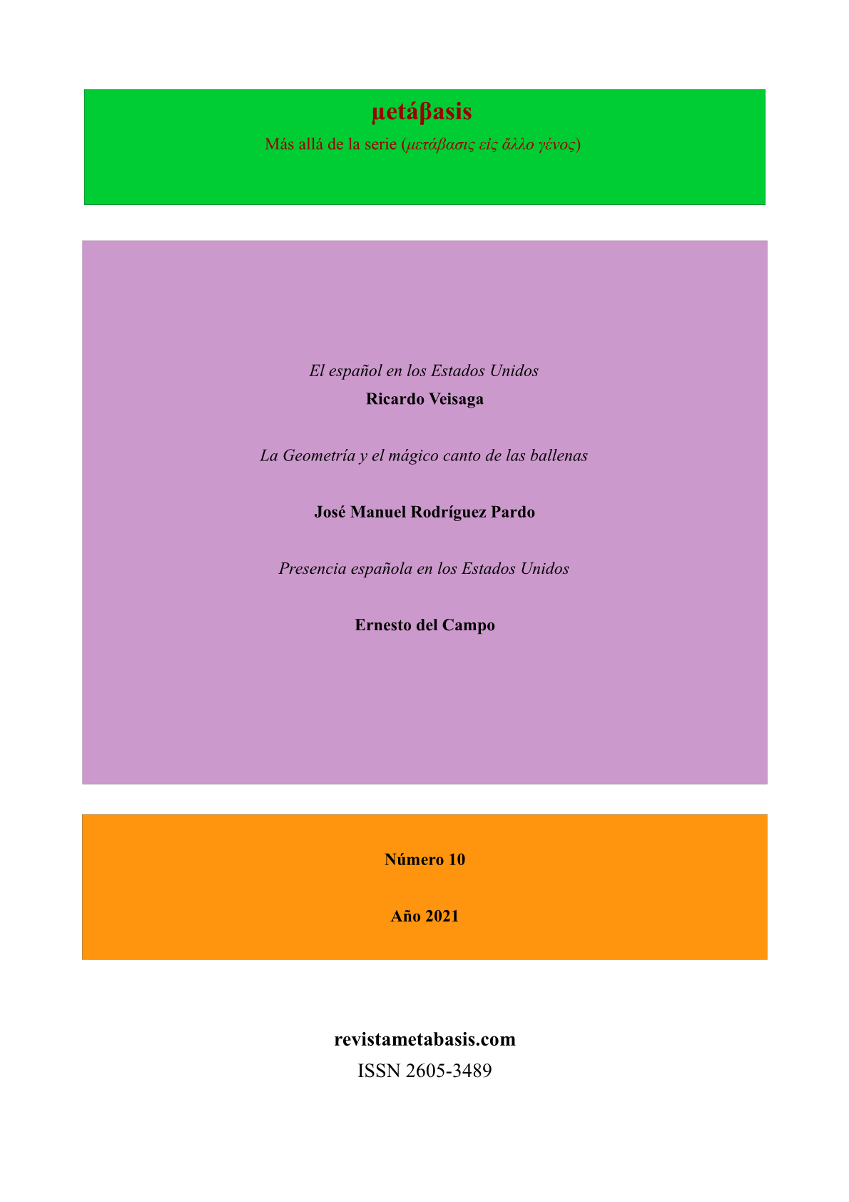 Metábasis. Número 10 (2021) – Revista Metábasis