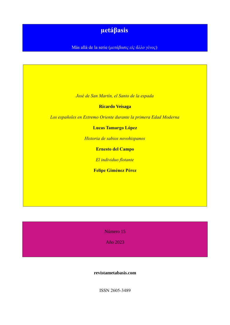 Metábasis. Número 15 (2023) – Revista Metábasis